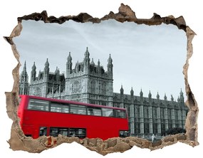 Wallmuralia Fototapeta díra na zeď 3D Londýnský autobus 95x64 cm