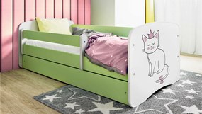 XXXLutz POSTEL PRO DĚTI A MLÁDEŽ 80/160 cm, zelená, bílá MID.YOU - Dětské pokoje sestavy - 00214200023B