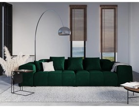 Zelený sametový polštář k modulární pohovce Rome Velvet - Cosmopolitan Design