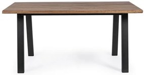BIZZOTTO Zahradní jídelní stůl OSLO 160x90 cm s černými nohami 0806908