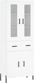Skříň highboard bílá 69,5 x 34 x 180 cm kompozitní dřevo 3198537