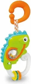 Clementoni Elektronické chrastítko s úchytem - Chameleon / od 3 měsíců