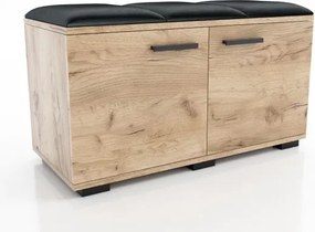 Předsíňová stěna PIK1, dub craft zlatý/policová