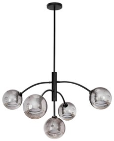 Toolight - Závěsná stropní lampa Lassi - černá - APP1021-6CP