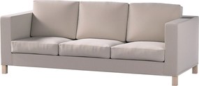 Potah na pohovku IKEA  Karlanda 3-místná nerozkládací, krátký barva béžová látka sametová