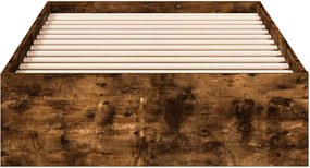 Rám postele se zásuvkami kouřový dub 75x190 cm kompozitní dřevo 3280717