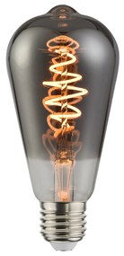 Nordlux LED žárovka Spiral Deco Edison Smokey 45W E27 1800K (kouřová) Dekorativní žárovky sklo 2080072747