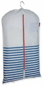 Compactor Obal na krátké šaty a obleky MARINE, 60 x 100 cm, modro-bílá