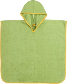 Bellatex Froté pončo Zelená,Žlutá 5 - 8, let