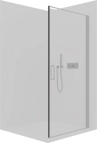 CERANO - Stěnový profil pro instalaci do niky pro dveře a zástěny Porte L/P - černá matná - 190 cm