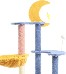 Škrabadlo pro kočky fudajo – 132 cm, modrá (64242)