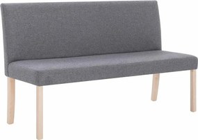 Lavice 139,5 cm světle šedá polyester 281335