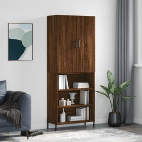 vidaXL Skříň highboard 69,5 x 34 x 180 cm kompozitní dřevo [3196079] Barva: šedá sonoma