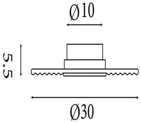 Searchlight 32210AM - LED Stmívatelné nástěnné svítidlo CLEO LED/9,4W/230V mosaz