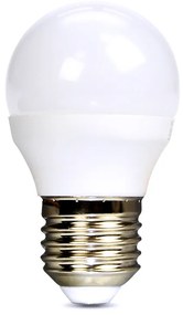 Solight LED žárovka, miniglobe, 6W, E27, 6000K, 510lm