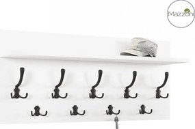 Casarredo - Komfort nábytek Praktický věšák s policí 90 cm bílá/černá