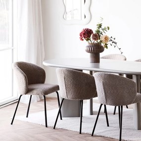 House Nordic Ručně foukaná váza VASE hnědá