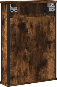 vidaXL Koupelnová skříňka se zrcadlem 42x12x60 cm kompozit [842433] Barva: dub sonoma