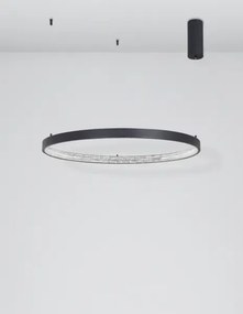 LED lustr Preston 80 černé