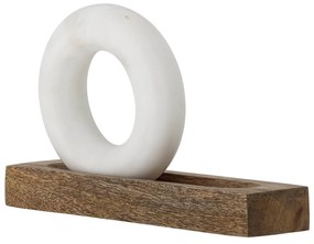 Bloomingville Hmoždíř Manuella Mango Wood and Marble, přírodní barva, dřevo, mramor