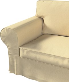 Potah na pohovku IKEA Ektorp 2-místná s lenoškou barva béžová látka lesklé, pletený vzor