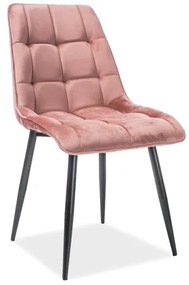 Jídelní židle Charlie (růžová + černá). 1050300