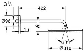 Grohe Rainshower Cosmopolitan Metal Hlavová sprcha 26257000