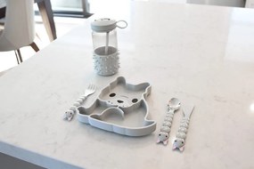Melii Silikonový dělený talířek s přísavkou Jednorožec