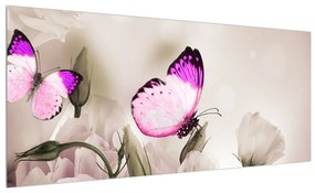 Obraz motýla  (100x40 cm)