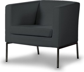 Potah na křeslo IKEA Klappsta barva šedá látka sametová