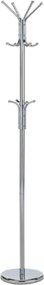 Věšák Autronic 182 cm stříbrný Kov 80001-06B CR