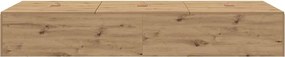 Rám postele s úložným prostorem Artisanový dub 100 x 200 cm 3335356