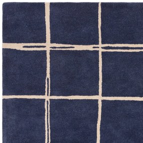 Tribeca Design Kusový koberec Swans Grid Marine Rozměry: 80x150 cm