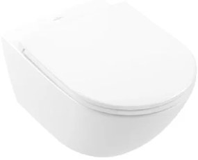 Villeroy & Boch Subway 3.0 - Závěsné WC se sedátkem SoftClosing, TwistFlush, CeramicPlus, alpská bílá 4670T9R1