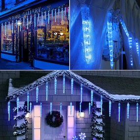 LED kapající rampouchy 8ks, 45cm, různé barvy na výběr Barva: Modrá