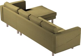 Potah na pohovku IKEA Norsborg 4-místná se šezlongem barva zelená látka pletený vzor
