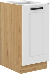 Kuchyňská skříňka LUNA 40 D 1F BB korpus: dub artisan, barva dvířek: bílá