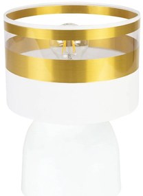 Stolní lampa Intense Gold, 1x textilní stínítko (výběr ze 6 barev), (výběr ze 3 barev konstrukce)