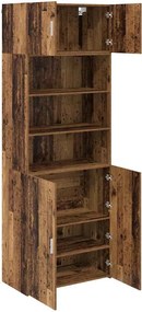 Úložná skříňka Staré dřevo 80 x 42,5 x 225 cm Kompozitní dřevo 3402818