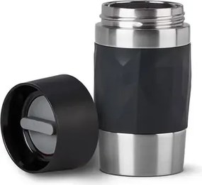 Emsa TRAVEL MUG Compact černá / Termohrnek / nerezová ocel / 0,3 l