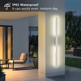 BRILAGI - LED Venk. nást. svít. LUNA LED/30W/230V 3000K IP65 150 cm bílá CRI 90