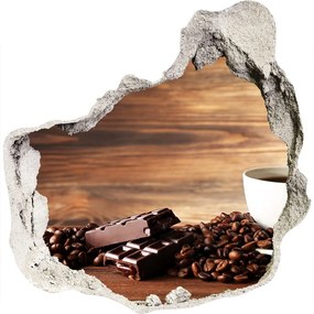Wallmuralia Samolepící nálepka Káva a čokoláda 75x75 cm