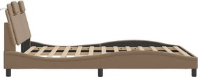 Rám postele Viana bez matrace cappuccino 120x200 cm umělá kůže 3208086
