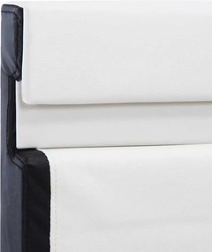 Rám postele s LED světlem bílý a černý umělá kůže 90 x 200 cm 280297