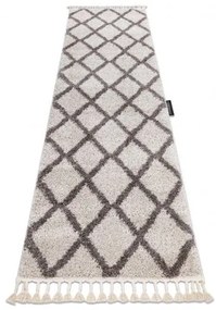 Dywany Luszczow Kusový koberec, běhoun BERBER TROIK, krémovýová Rozměr koberce: 60 x 250 cm