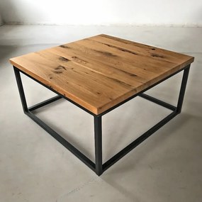 KULHÁNEK Konferenční stolek s černým tmelem Odstín podnože: černá - RAL 9005