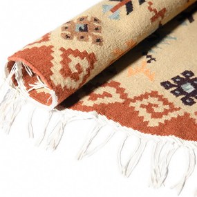 Vlněný kilim "Podzimní vinná réva II"