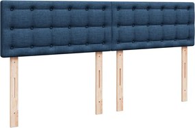 Box spring postel s matrací modrá 180x200 cm textil 3285987