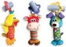 Playgro - Cestovní závěsné hračky 3ks / od 0 měsíců
