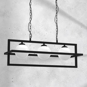 Lustr na řetězu DIEGO 3xE14/40W/230V černá